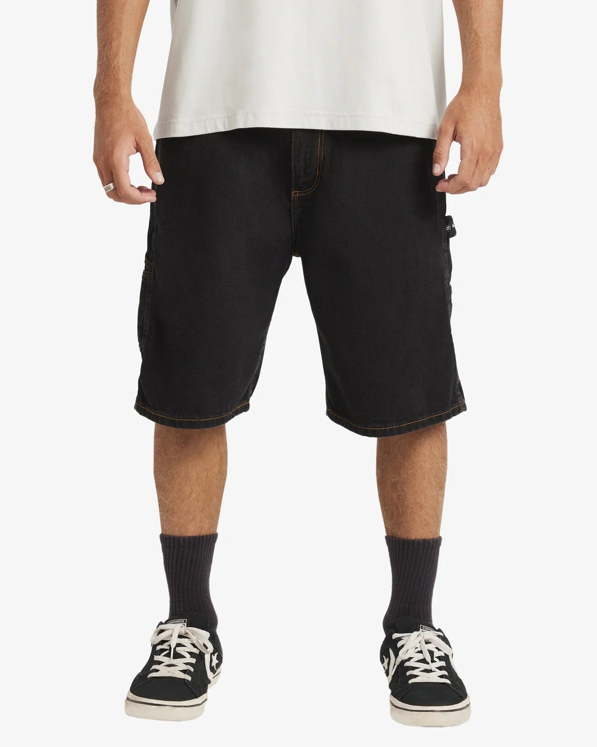 Bad Dog Workwear Short in Washed Black | Chances Surf NZ