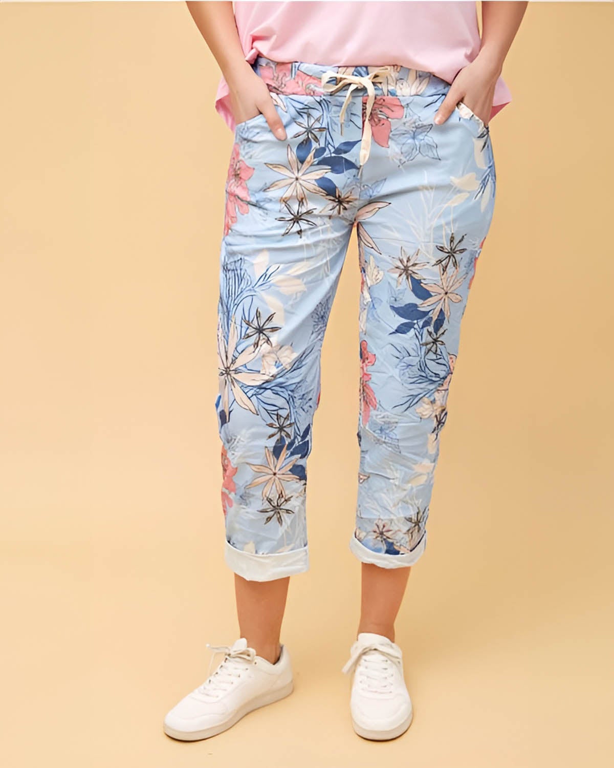 Bottega Moda Italian Pant in Lt Blue | Chances Surf NZ