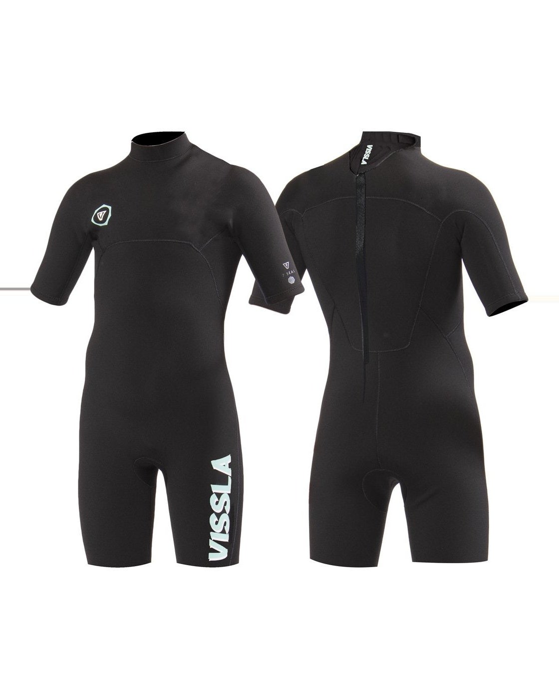 Boys 2-2 Flat Lock Spring Wetsuit in Black | Chances Surf NZ