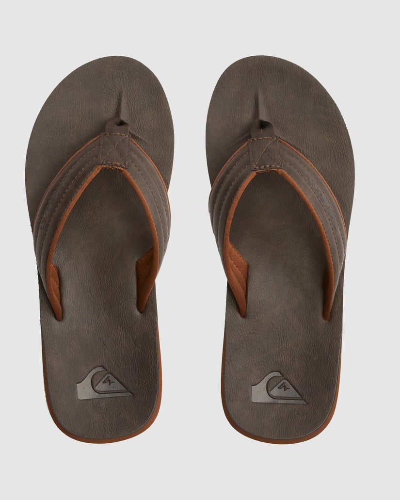 Carver Nubuck Jandal in Choc | Chances Surf NZ