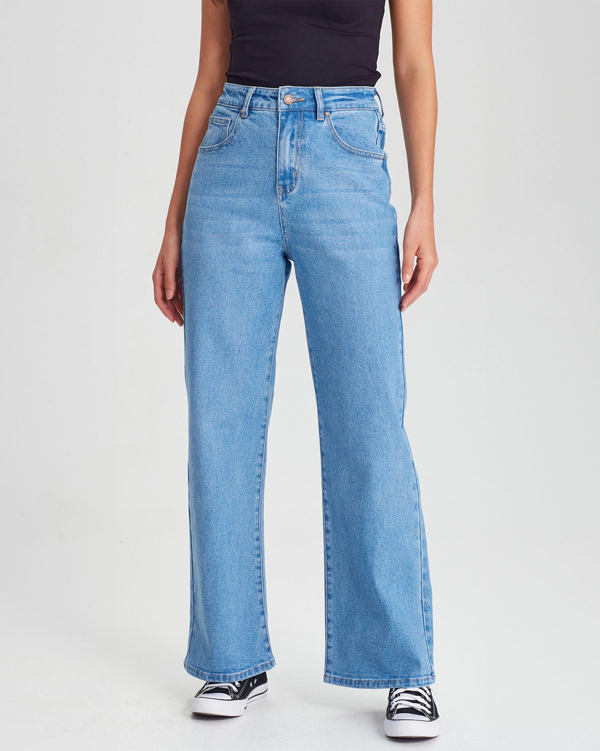 Fergie Wide Leg Jean in Light Blue | Chances Surf NZ