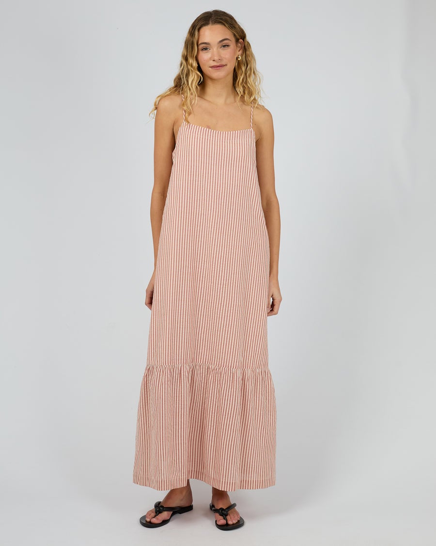 Fletcher Maxi Dress in Rust | Chances Surf NZ