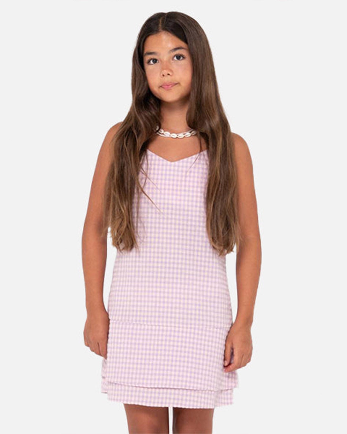 Girls Check Out Dress in Orchid | Chances Surf NZ