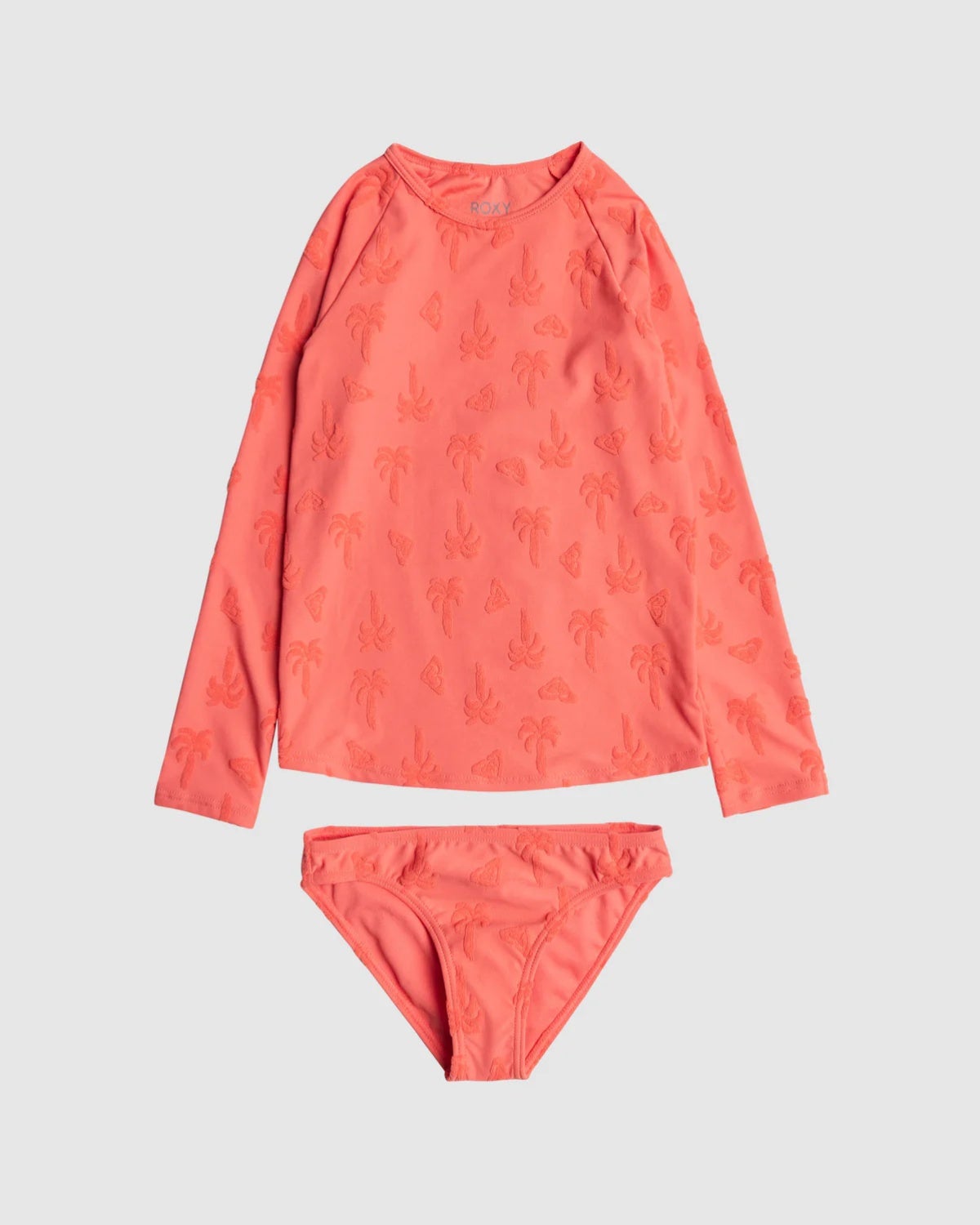 Girls Palm Tree Lycra Bikini Set in Dubarry | Chances Surf NZ