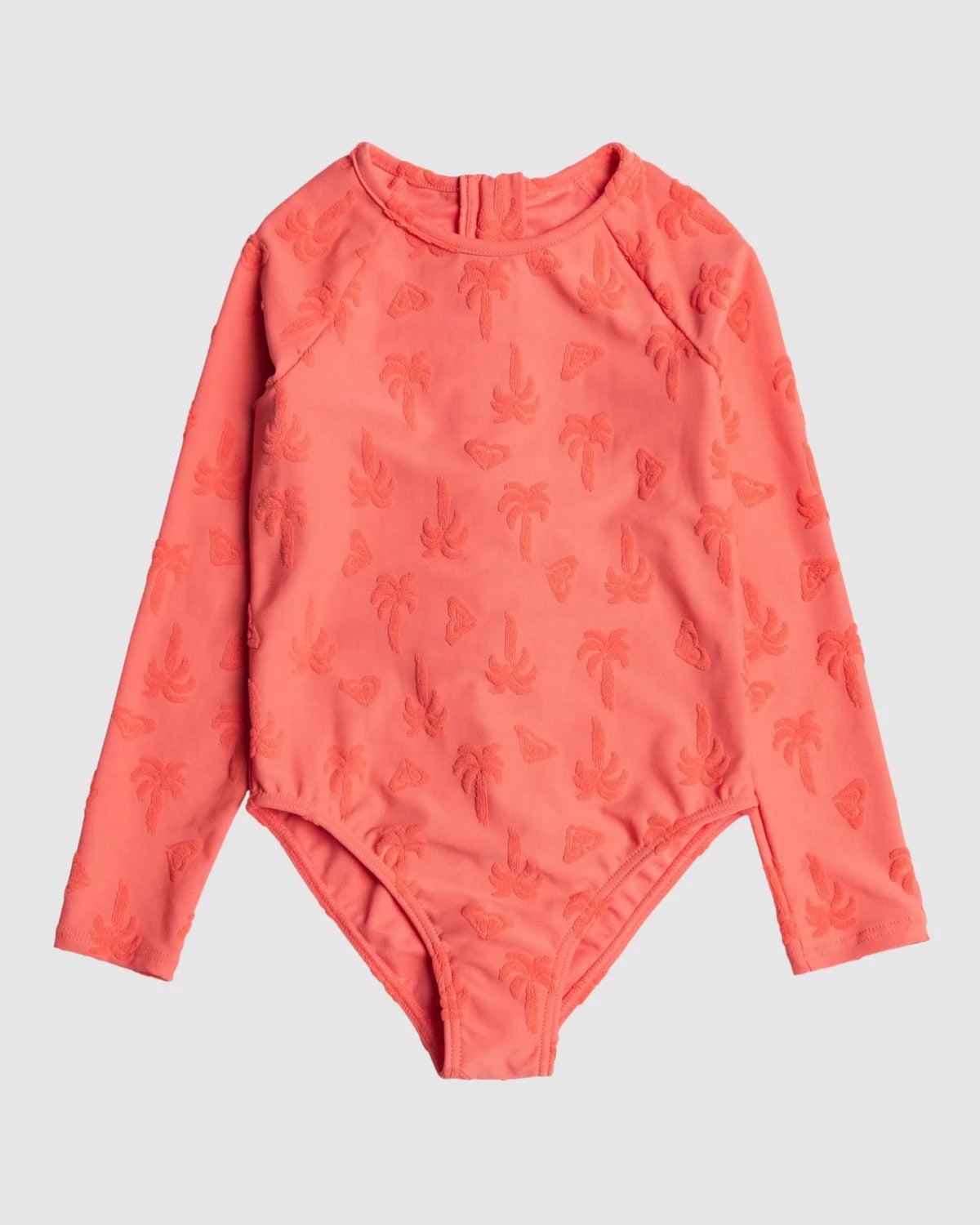 Girls Palm Tree Onesie Swimsuit in Dubarry | Chances Surf NZ
