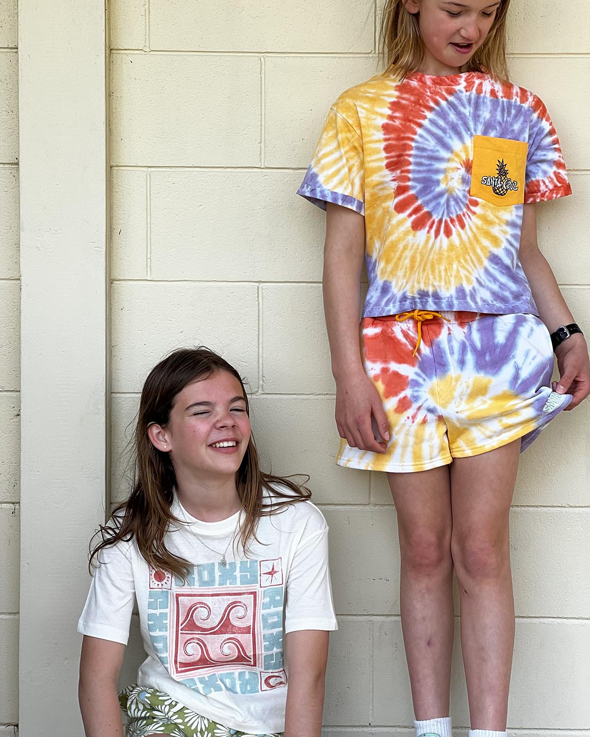 Girls Sc Tropic Strip Short in Gold | Chances Surf NZ