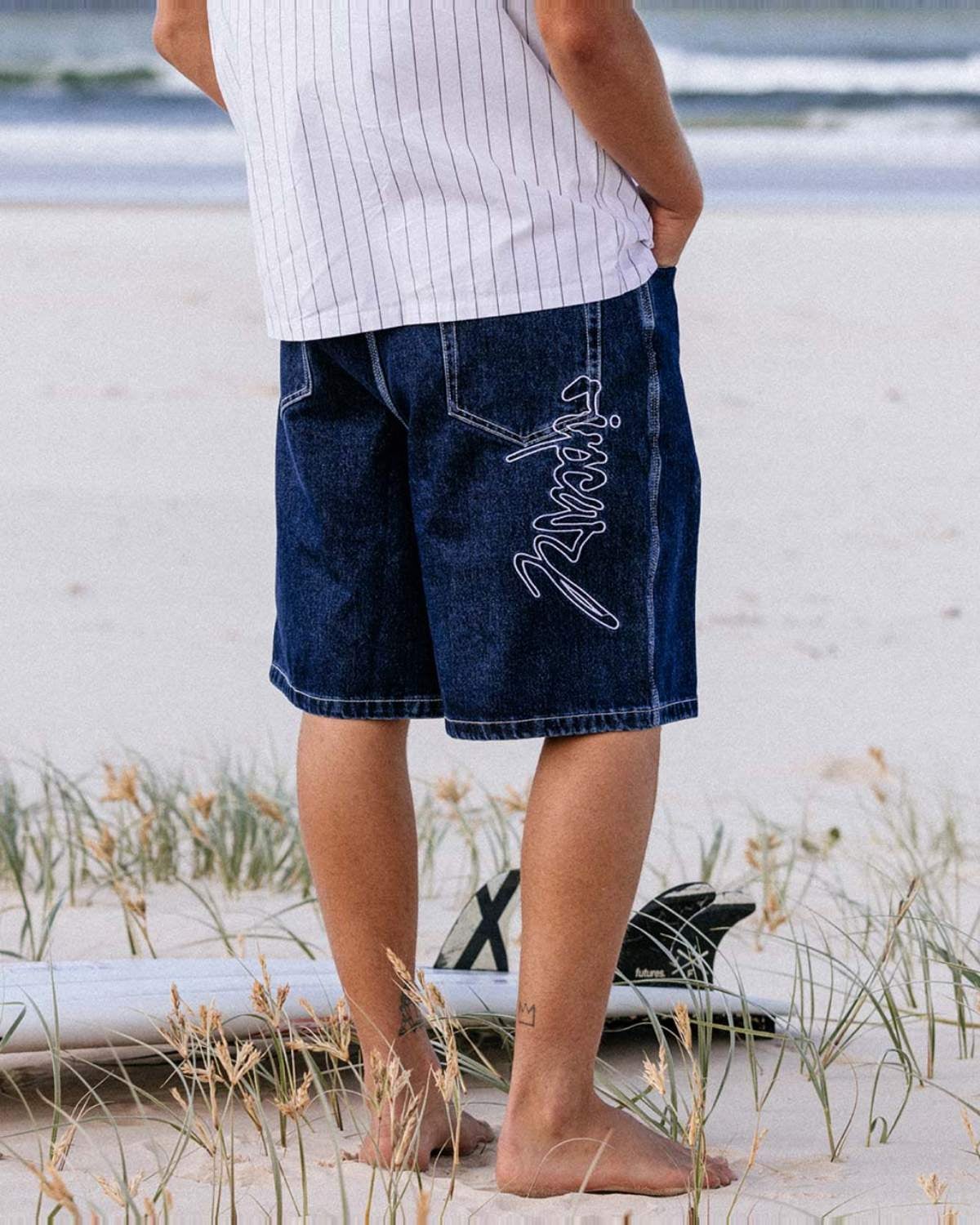 Medina Script Walkshort in Indigo | Chances Surf NZ