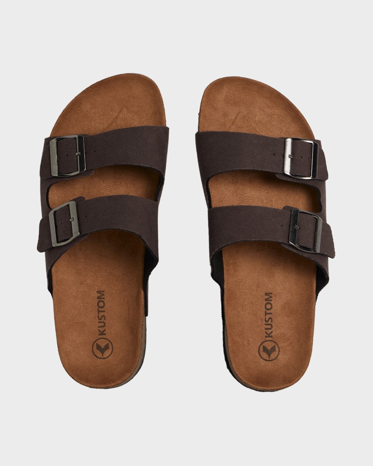 Mens Duo Slide Jandal in Brown | Chances Surf NZ