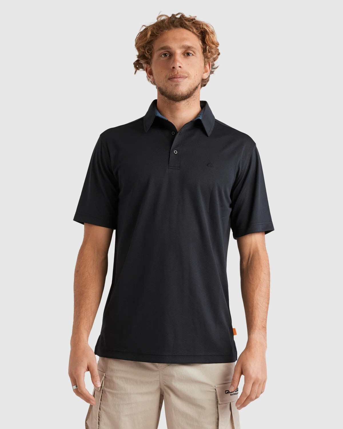 Pacific Polo Shirt in Black | Chances Surf NZ