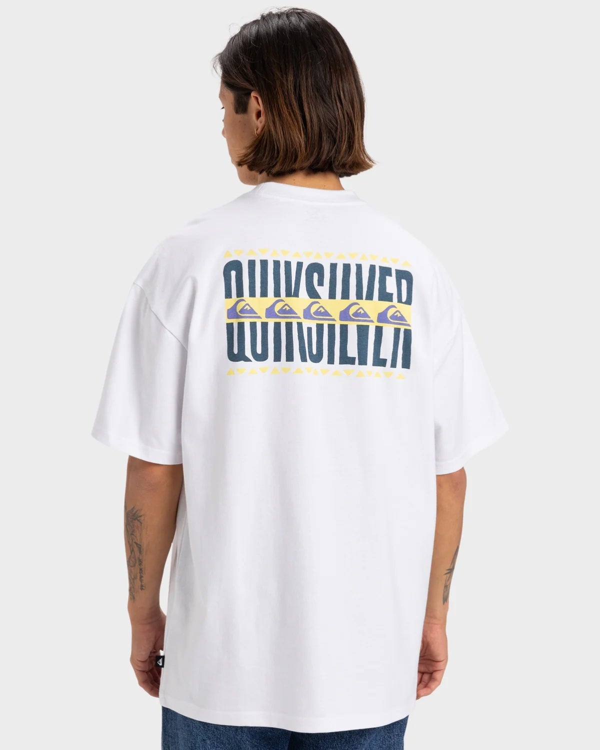 Qs World Force Tee in White | Chances Surf NZ